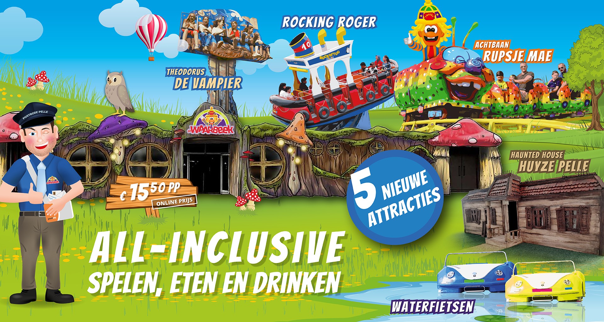Attractiepark de Waarbeek: Dagje uit voor het hele gezin in Hengelo.